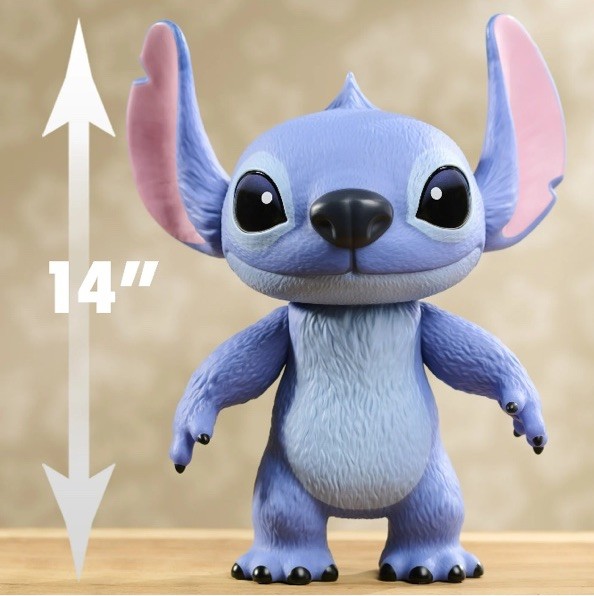 NEW! Disney Lilo & Stitch Live LARGER THAN LIFE STITCH 14" Vinyl Figure ...