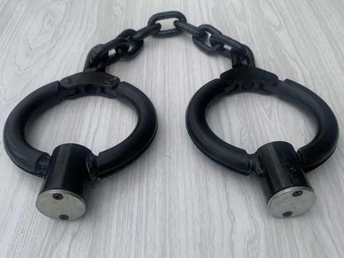 LEG CUFFS, ANKLE IRONS, HEAVY LEG IRONS, MILITARY POLICE, BDSM, PREMIUM ...
