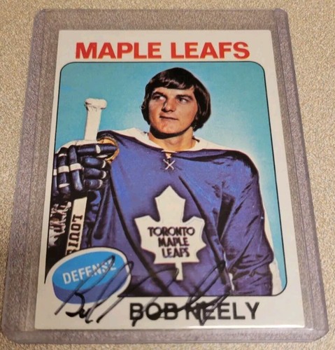 BOB NEELY SIGNED 1975-76 TOPPS HOCKEY CARD #245 TTM AUTOGRAPH AUTO ...