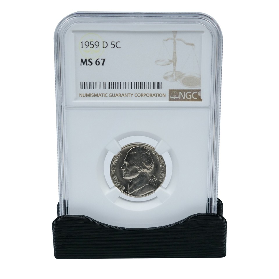 (10) Coin Slab Holder Display Stand PCGS NGC Case Storage Box Plastic ...