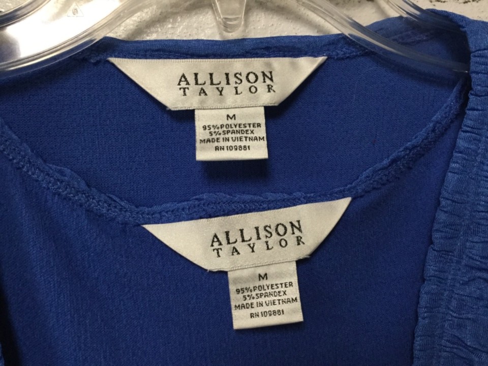 Allison Taylor Womens Formal Dress Set Size Medium Blue Mother Of The ...