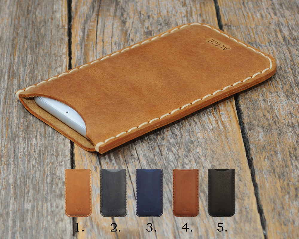 Hand Stitched Leather Case for iPhone. Made in Europe. FREE ...