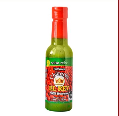 SALSA LA REINA HOT SAUCE CHILTEPIN EL REY 100 % SINALOENSE (6.6 Fl Oz ...