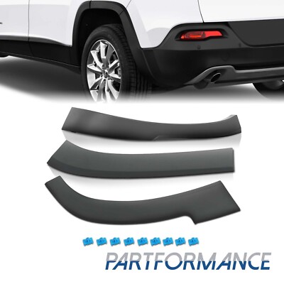 3PCS Rear Left Wheel Flare Fascia Molding Set Fit Jeep Cherokee 2014 ...