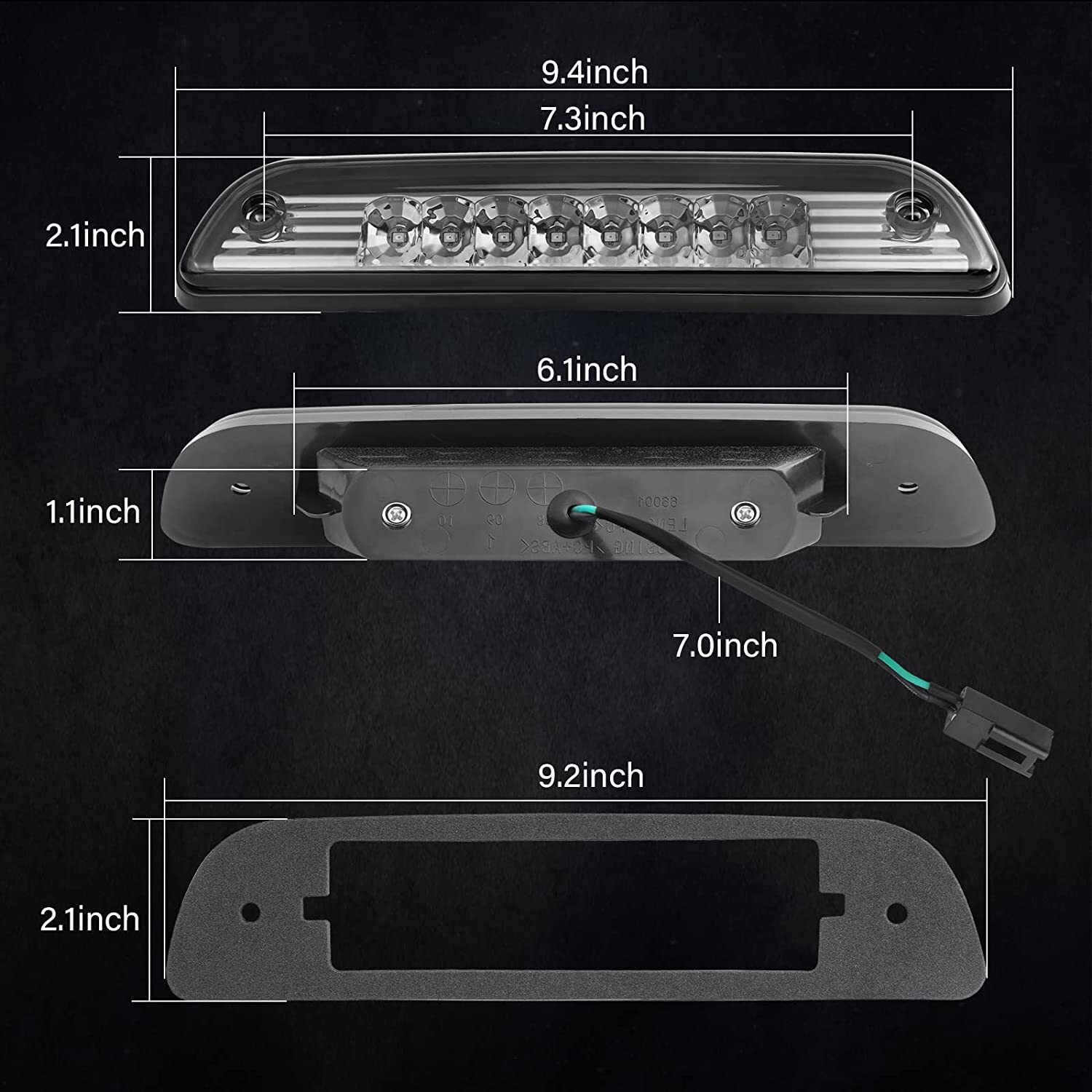 OFFROADTOWN-LED Third Brake Light Plug&Play High Mount Light For Toyota ...