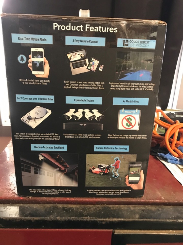 Night Owl C20X-81-4L 1080p Wired 4 Cameras Security System | eBay