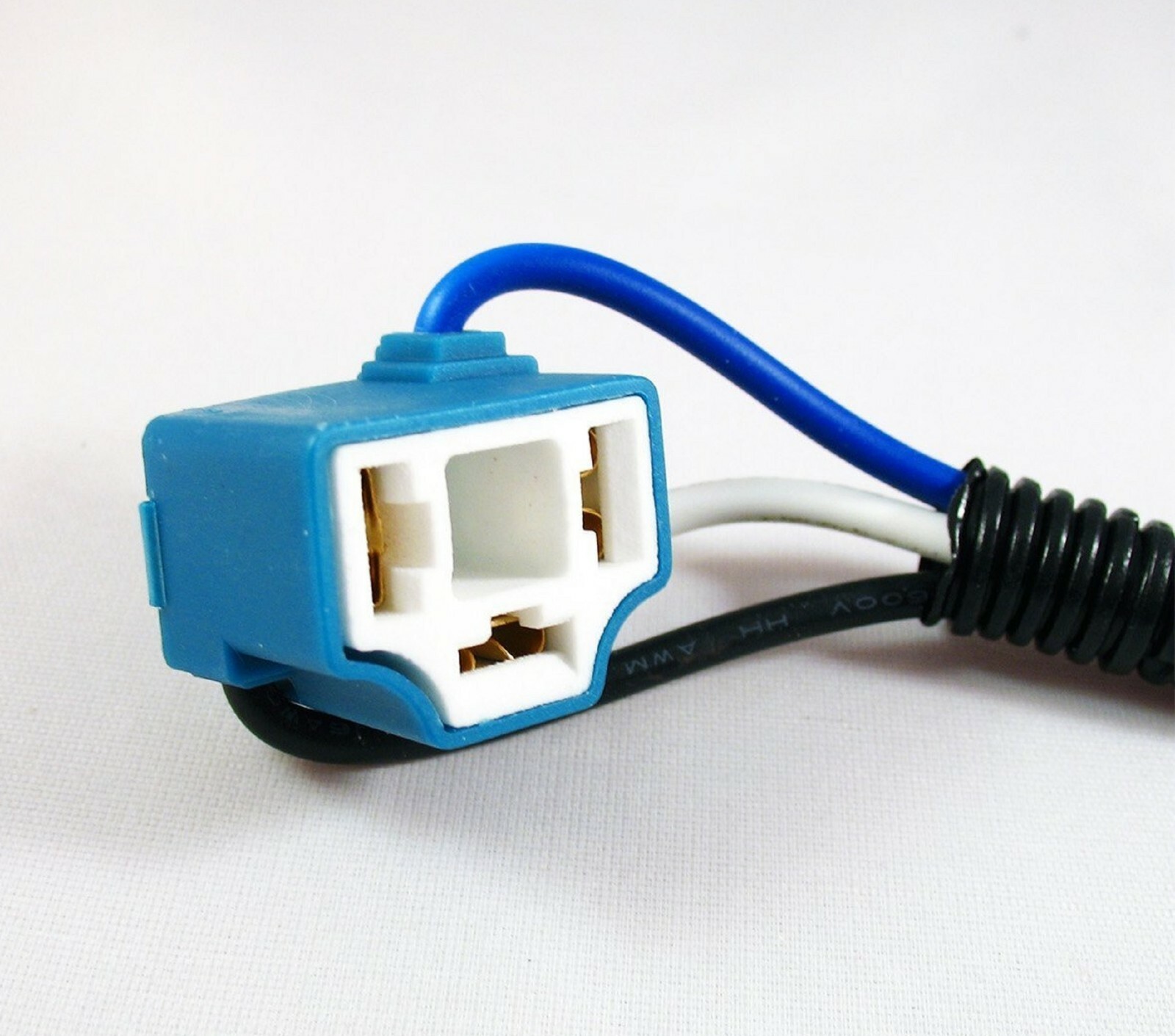 Splitter Wire Ceramic A 9003 HB2 H4 Two Harness Head Light Socket Plug ...