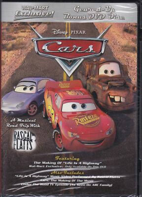 Cars Bonus Disc Walmart Exclusive DVD Movie New / Sealed Rascal Flatts ...