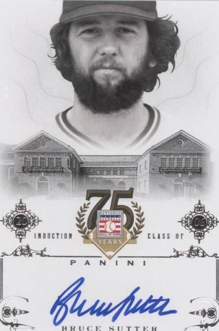 2014 Panini Hall of Fame - Signatures Bruce Sutter #11 (AU) for sale ...