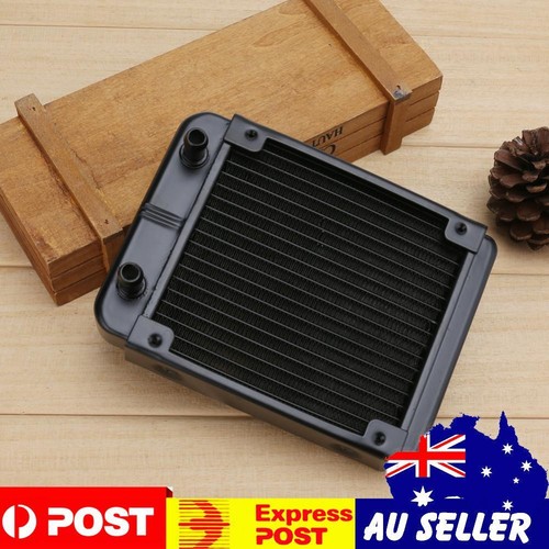 1Pc 120mm 18 Tubes Aluminum Computer Water Cooling Radiator Heat Sink ...