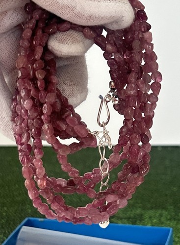 Retired Jay King DTR 925 6 Strand Natural Pinkish Tourmaline Necklace ...