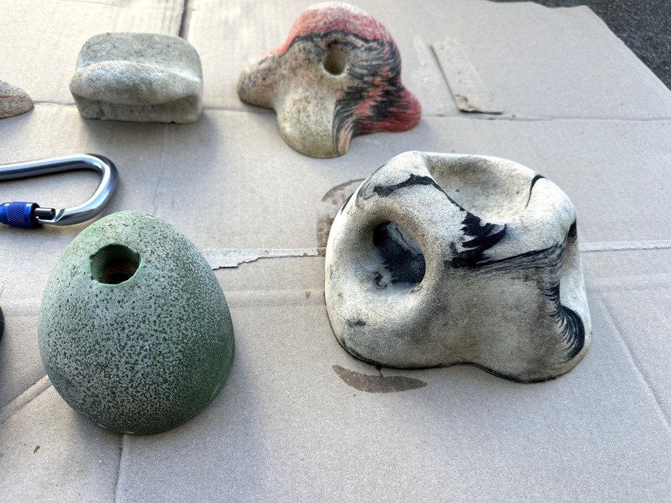 Lot of 8 Climbing Holds (Nicros) slopers, pinches, incuts, jugs | eBay