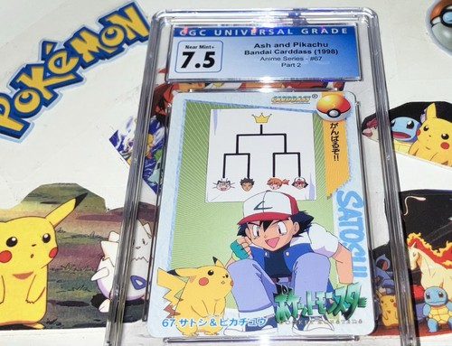 Pokemon 1998 Bandai Carddass Anime Series Part 2 Ash and Pikachu #67 ...