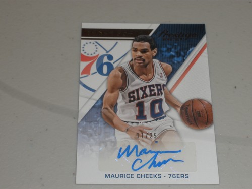 2015 Panini Prestige Bonus Shots Autograph BS-MC Maurice Cheeks Auto 11 ...
