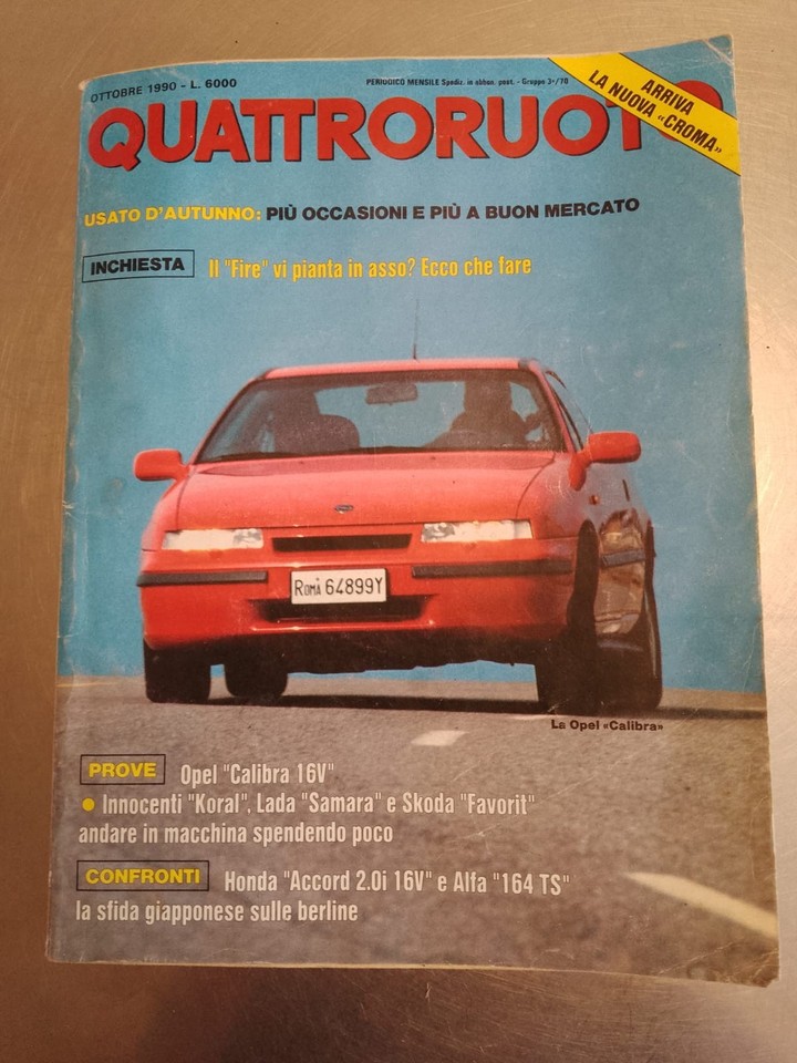 Vintage Italian car magazines 1990-93 QUATTRORUOTE AUTOS QUADRIFOGLIO ...
