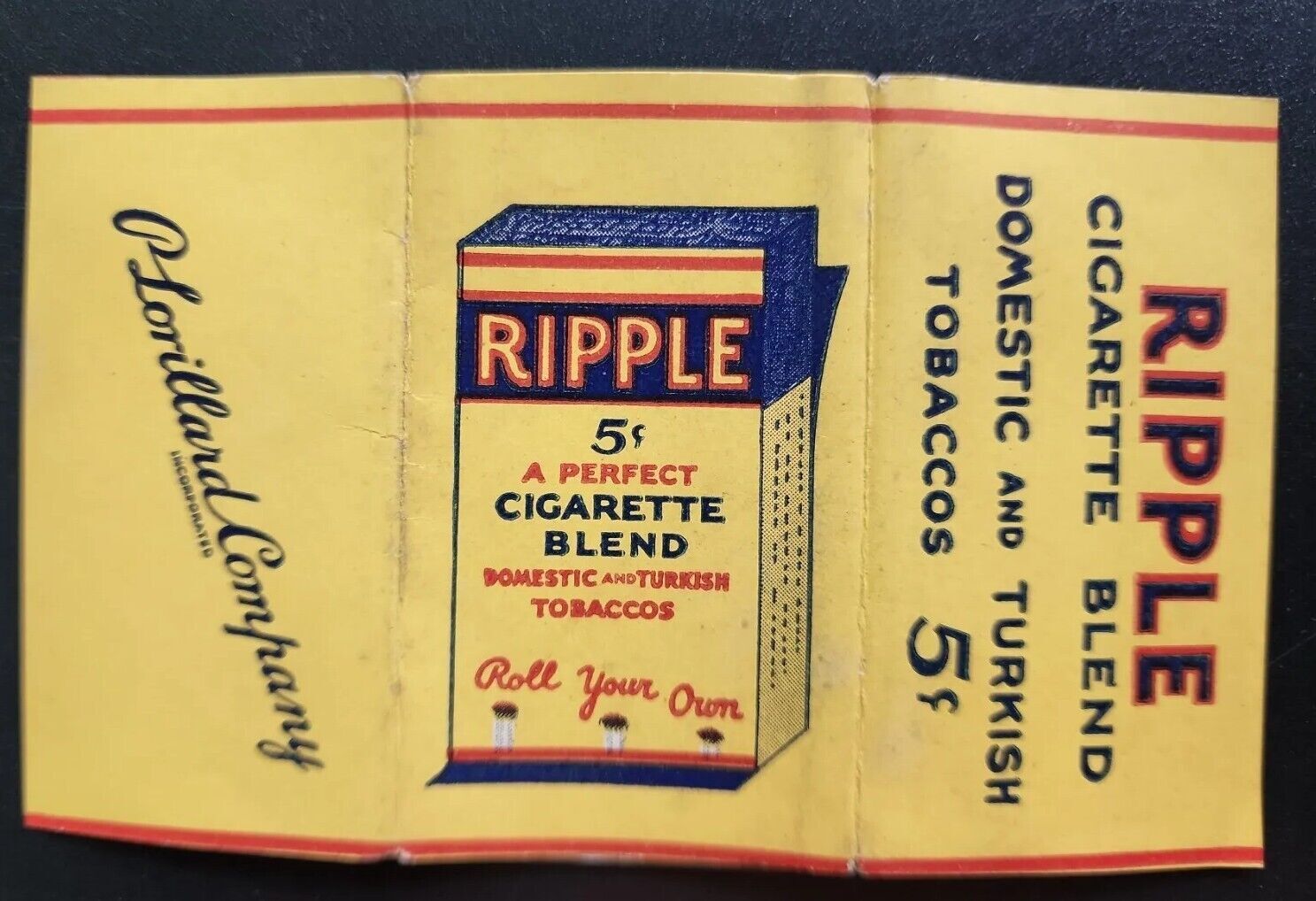 Vintage 1930's Ripple Tobacco Cigarette Papers Label PB41 | eBay