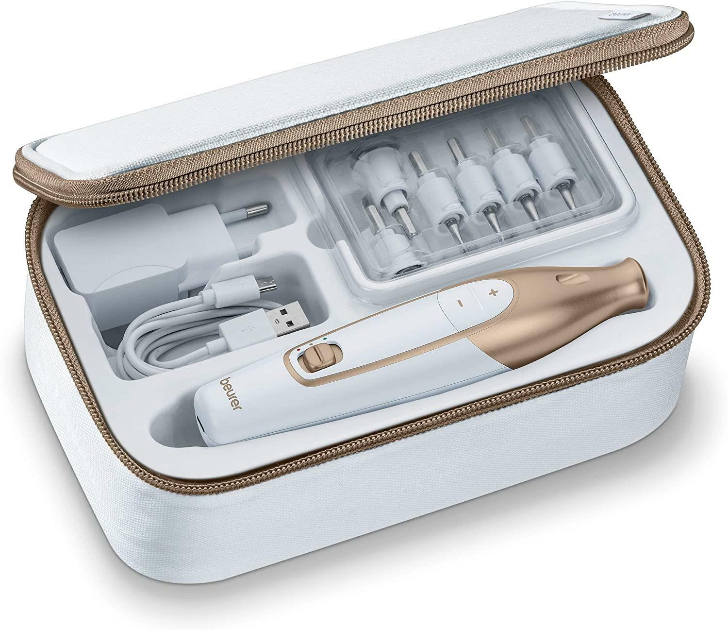 Beurer MP64 Cordless Rechargeable Manicure Pedicure Set with 10 ...