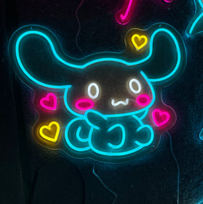 SANRIO CINNAMOROLL LED LIGHTS NEON SIGN Game Room Wall Decor HOME GIFT ...