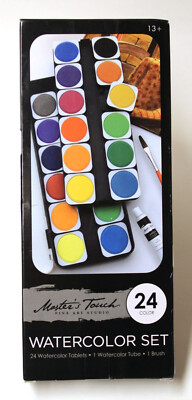 Master's Touch Fine Art Studio 24 Color Watercolor Paint Set | eBay