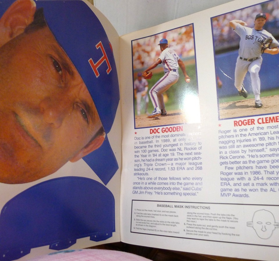 Major League BASEBALL All-Star MASKS Power Pitchers 4 Punch-Out Ryan ...