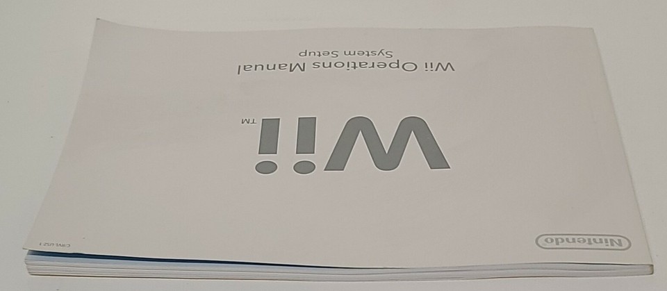 Nintendo Wii Operations Manual System Setup Book C/RVL-USZ-1 2007 ...