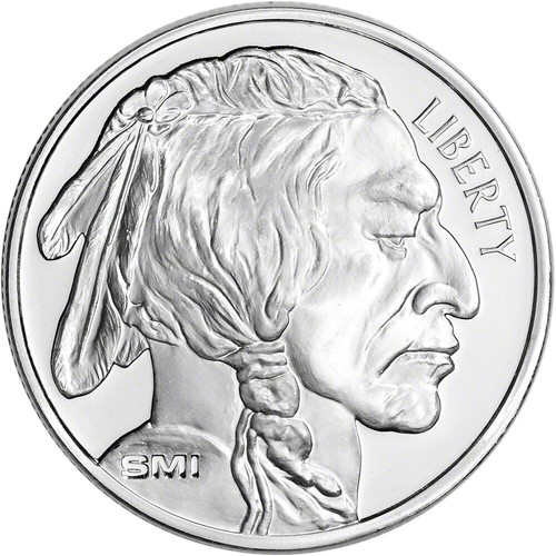 100-pc. 1 oz. Silver Round - Sunshine Buffalo - .999 (Lot, Rolls, 5 ...