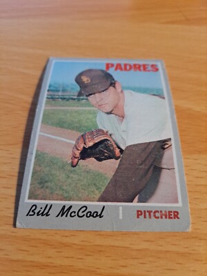 1970 TOPPS BASEBALL CARD # 314 BILL MCCOOL PADRES PITCHER | eBay