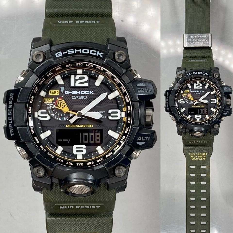 Casio G-Shock GWG-1000-1A3JF MUDMASTER Mad Master Solar Radio Men ...