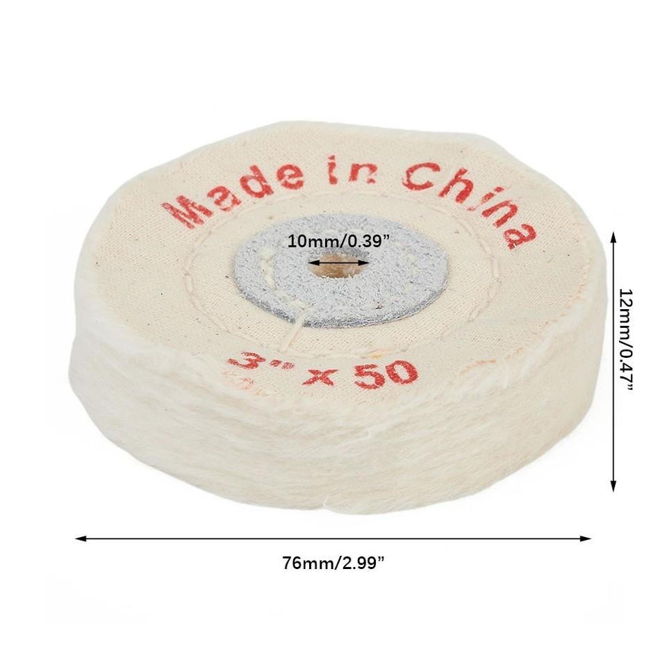 Buffing Wheel Polishing Wheel 1pcs 3in Buffer Cloth Buffing For Jewelry ...