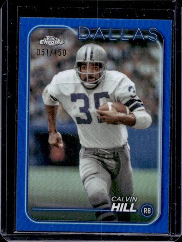 2024 Topps Chrome Calvin Hill Blue Refractor #51/150 | eBay