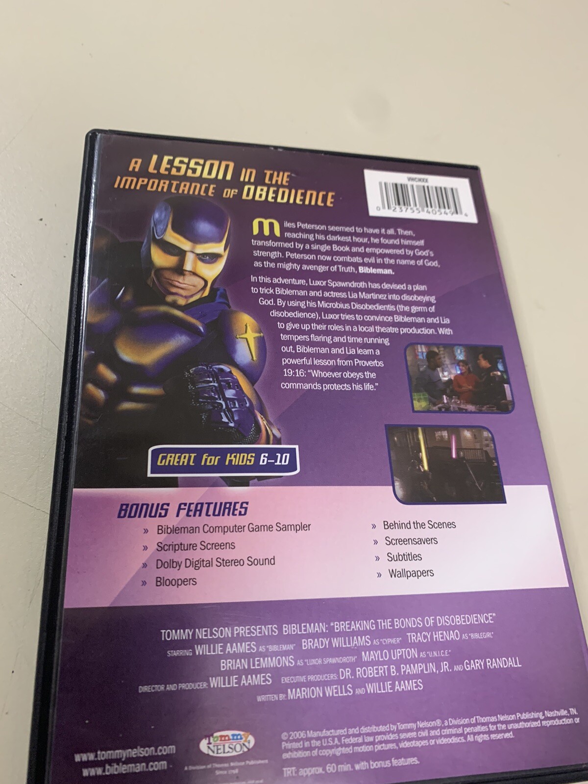 Bibleman Genesis - Breaking The Bonds Of Disobedience (DVD, 2008) for ...