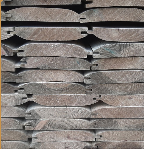 Loglap Cladding - Tanalised -4.8m 120mm x 20mm approx finished size ...