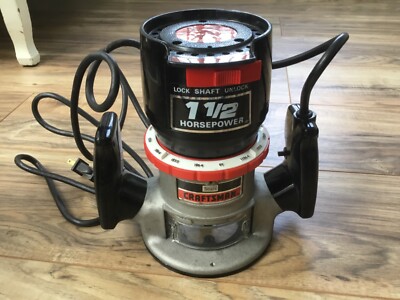 Sears Craftsman Router Model 315.17491 ~ 1-1/2 HP 8amp Corded, Case ...