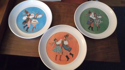 3 ROBERT BARNO 1973 POLISH DANCERS 9" Plates MELAMINE | eBay