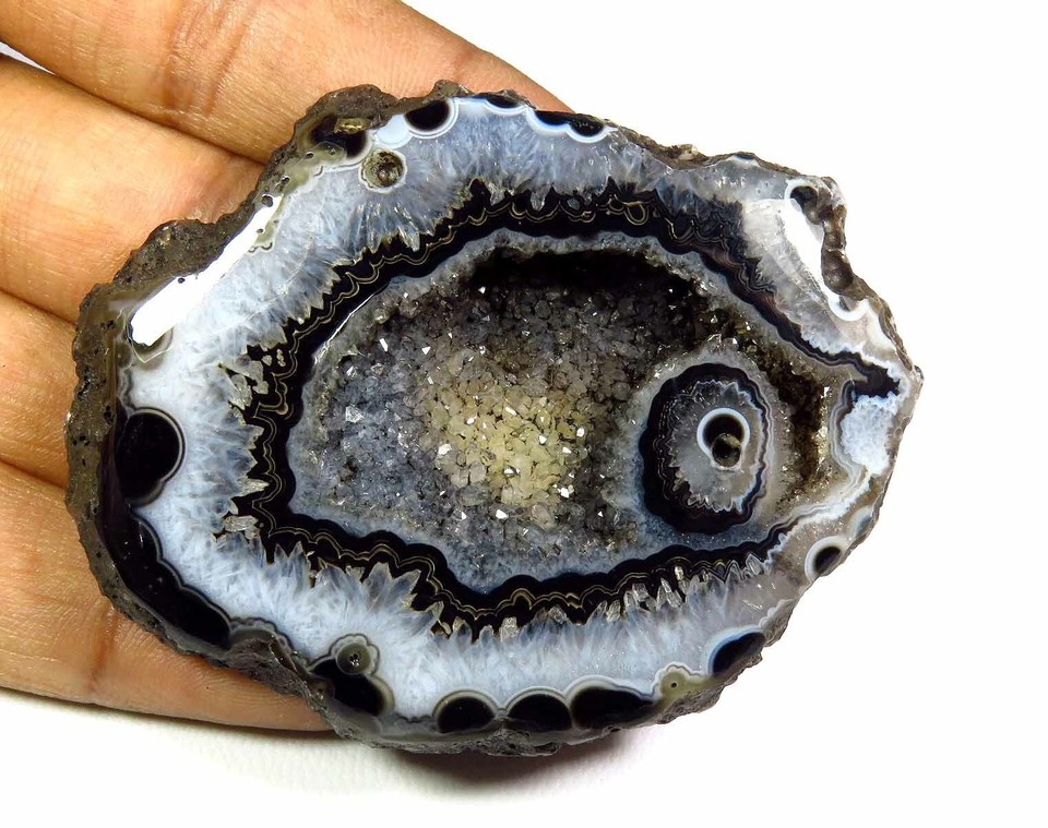 Natural Geode Slice Agate Gems Slice 75-417 Cts Smooth Polished ...
