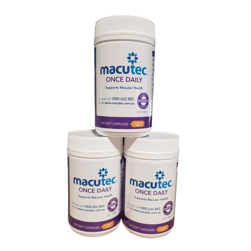 3 x 120 Capsules Macutec Once Daily Protection for your eyes For Macula ...