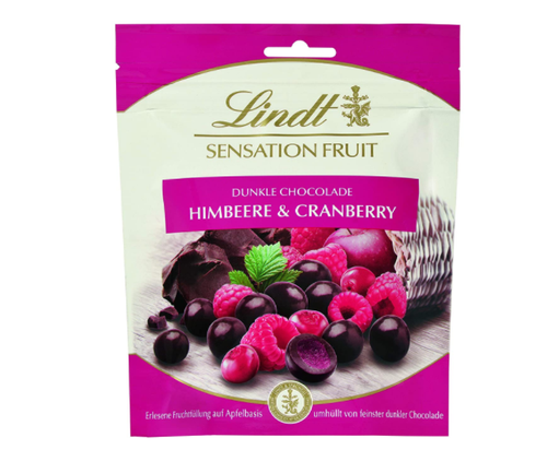 4 x Lindt Sensation Fruit - Chocolate Raspberry & Cranberry 4x150g From ...