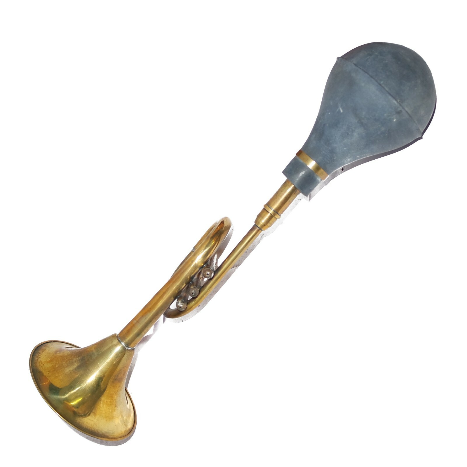 Vintage Antique Style Brass & Rubber Bulb Circular Horn Old Car Taxi ...