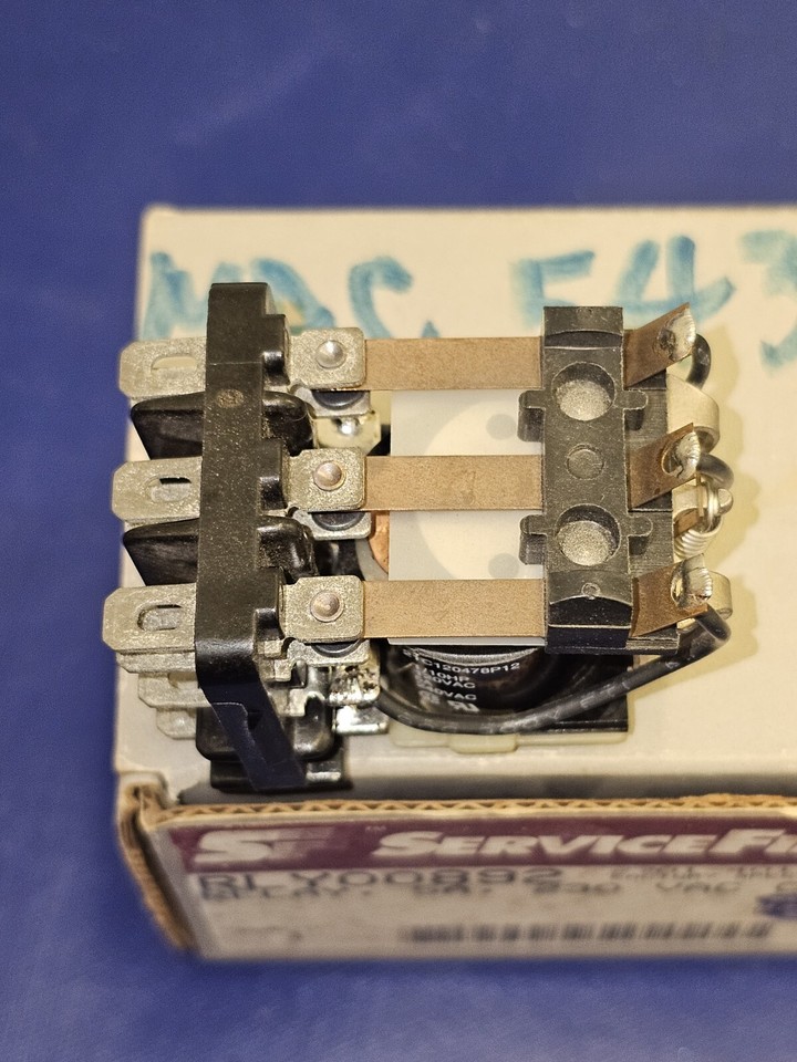 SERVICEFIRST TRANE FAN BLOWER CONTROL RELAY 240V, 24V COIL, DPDT P/N ...