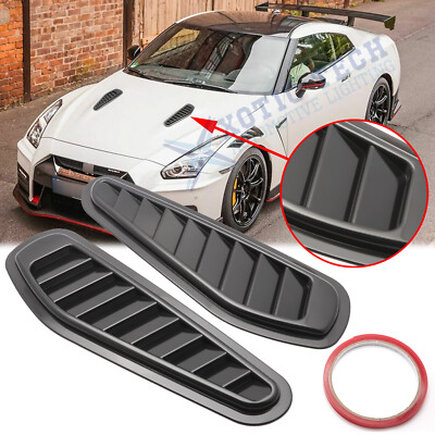 For Nissan GTR JDM Black Air Vent Intake Bonnet Hood Scoop Decoration ...