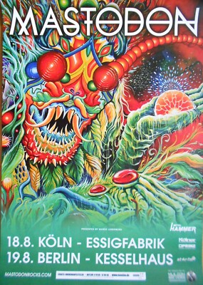 MASTODON 2015 TOUR - orig. Concert Poster - Konzert Plakat - DIN A1 ...
