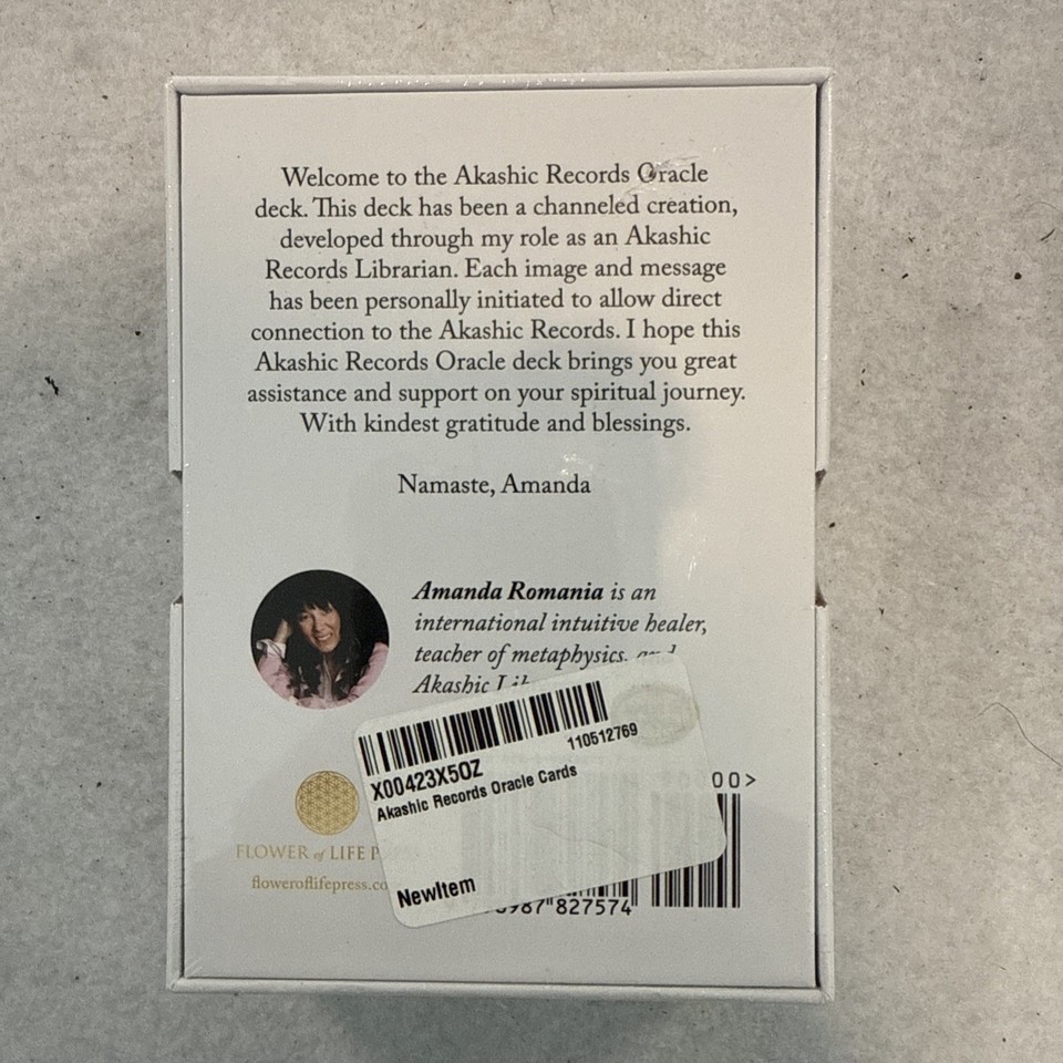 Akashic Records Therapy Oracle Tarot Card Deck and Guidebook by Amanda ...
