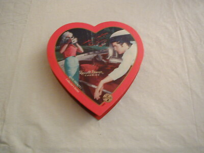 VINTAGE ELVIS PRESLEY RUSSELL STOVER VALENTINE RED HEART SHAPE CANDY ...