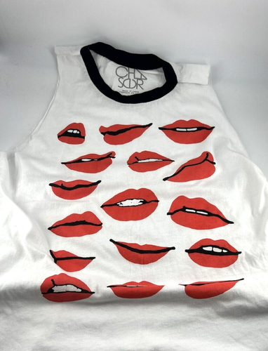 Chaser White w/Red Lips Muscle Cotton Tee Shirt Size M Unisex | eBay