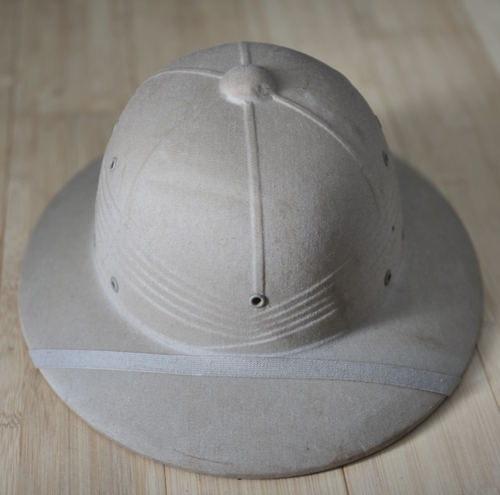 Vintage Military Safari Pith Sun Rigid Helmet Hat DSA-100-4036 8415-161 ...