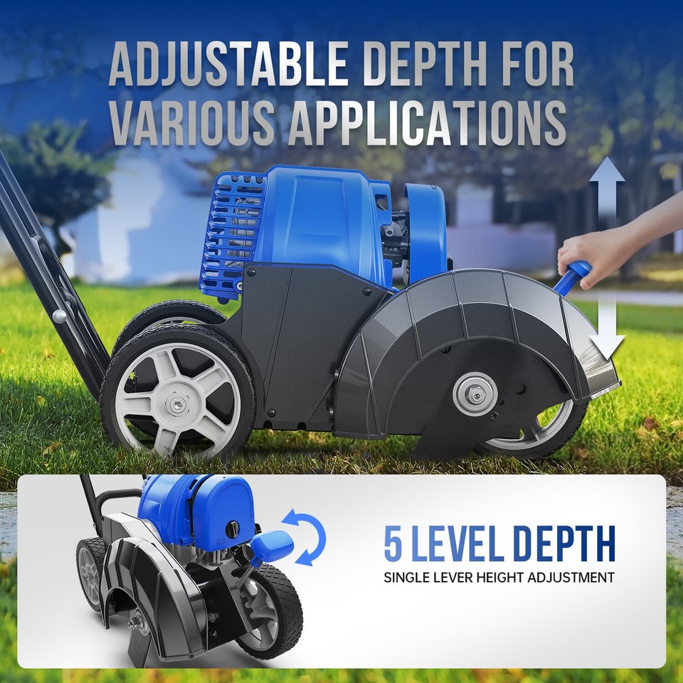 BADGER Edger Lawn Tool 31cc 4-Cycle Lawn Edger Walk Behind | eBay