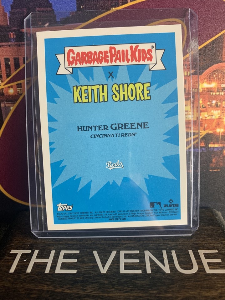 2022 Topps GPK x MLB Keith Shore Hunter Greene #7c C Variation Short ...