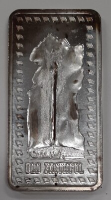 Hamilton Mint One Troy Ounce .999 Fine Silver Bar - Old Faithful SB250 ...