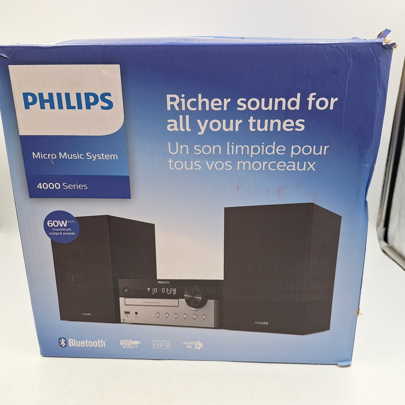 Phillips Music System CD Bluetooth MP3 USB AM/FM BTM2180/37 W Remote ...