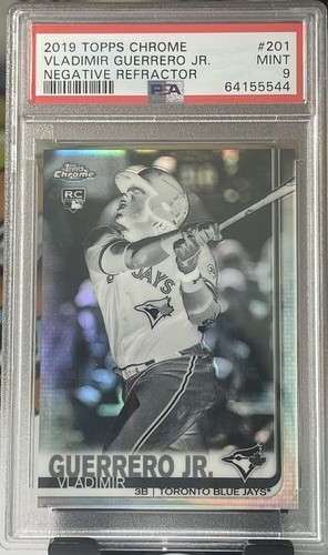 2019 Topps Chrome Vladimir Guerrero Jr. Negative Refractor RC PSA 9 ...